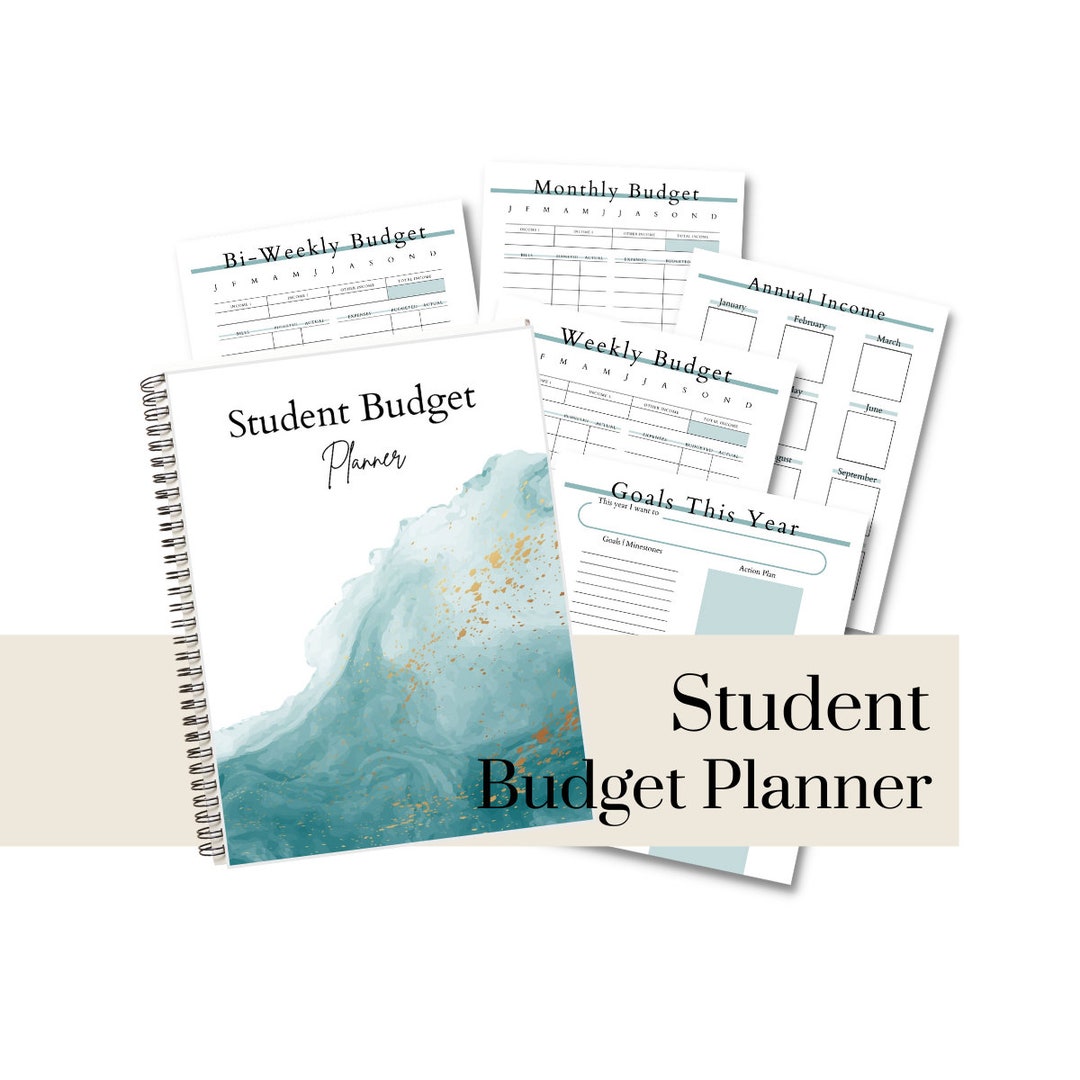 Student Budget Planner | Printable PDF Student Budget | Manage Money ...