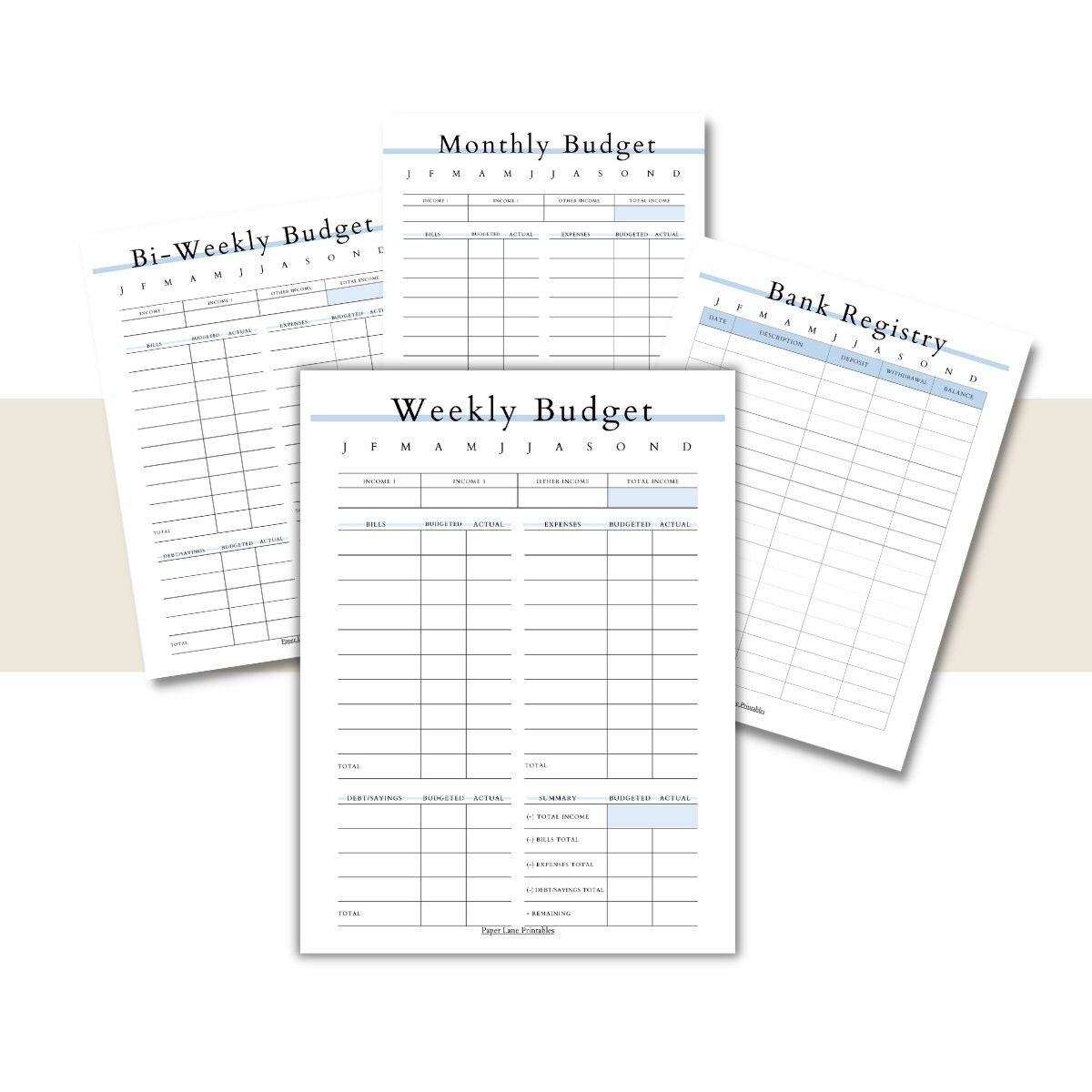 Student Budget Planner | Printable PDF Student Budget | Manage Money ...