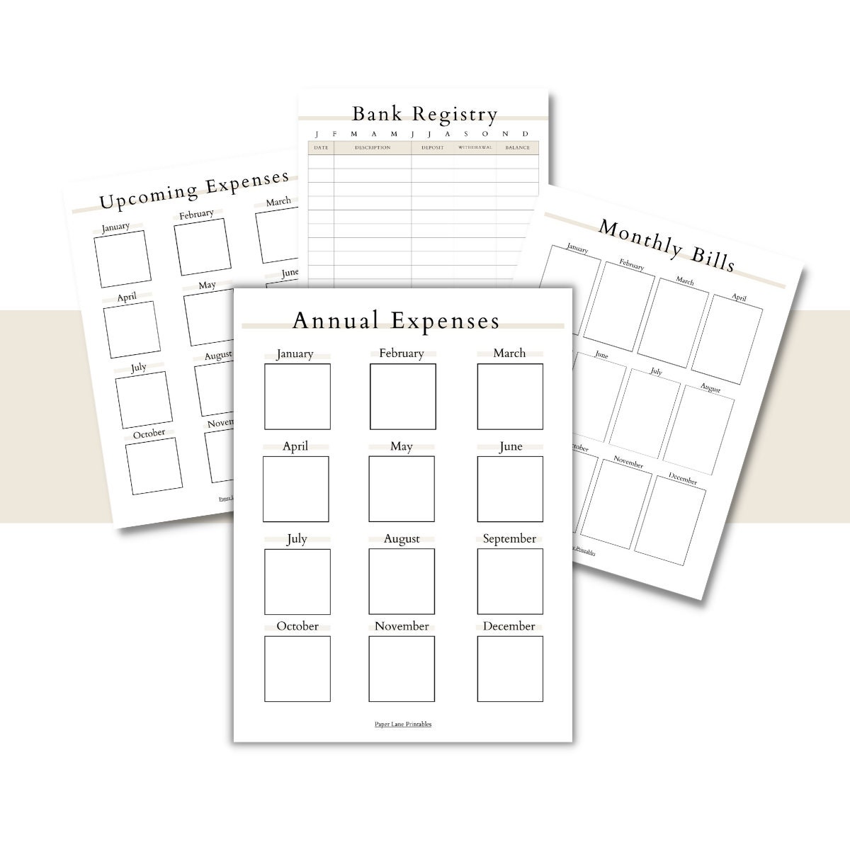 Household Budget Planner | Printable PDF for Effective Money Management ...