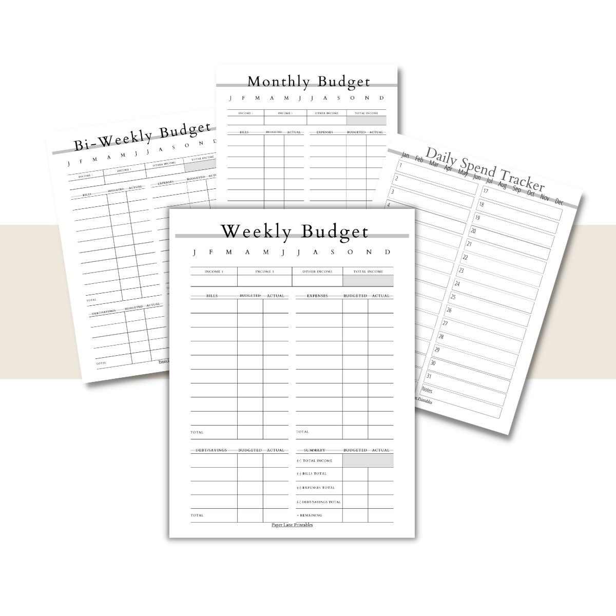 Student Budget Planner | Printable Money Management Tool (digital PDF ...