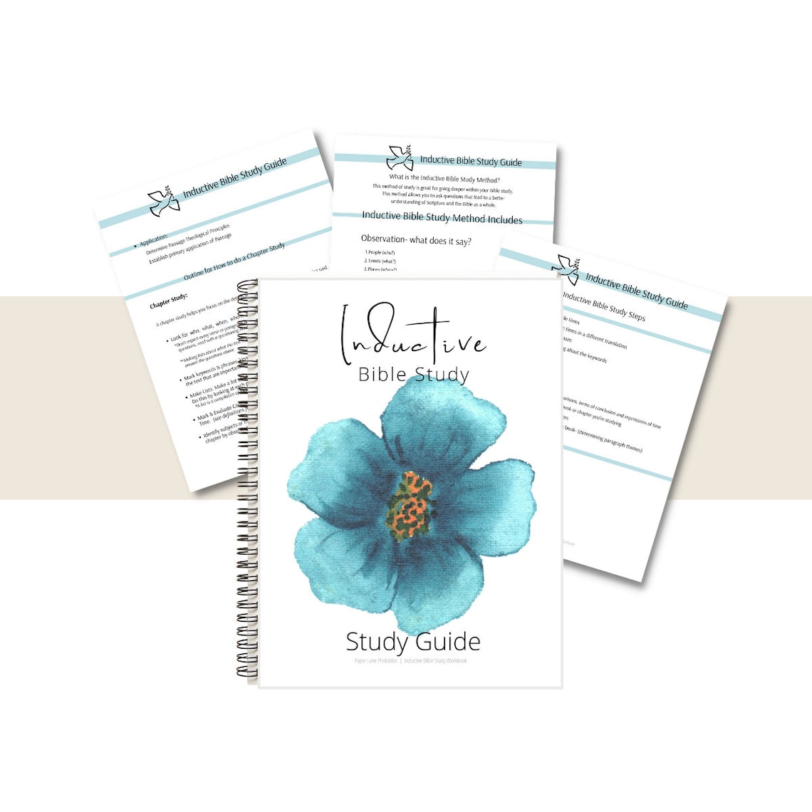Inductive Bible Study Workbook | Printable Bible Study Planner for ...