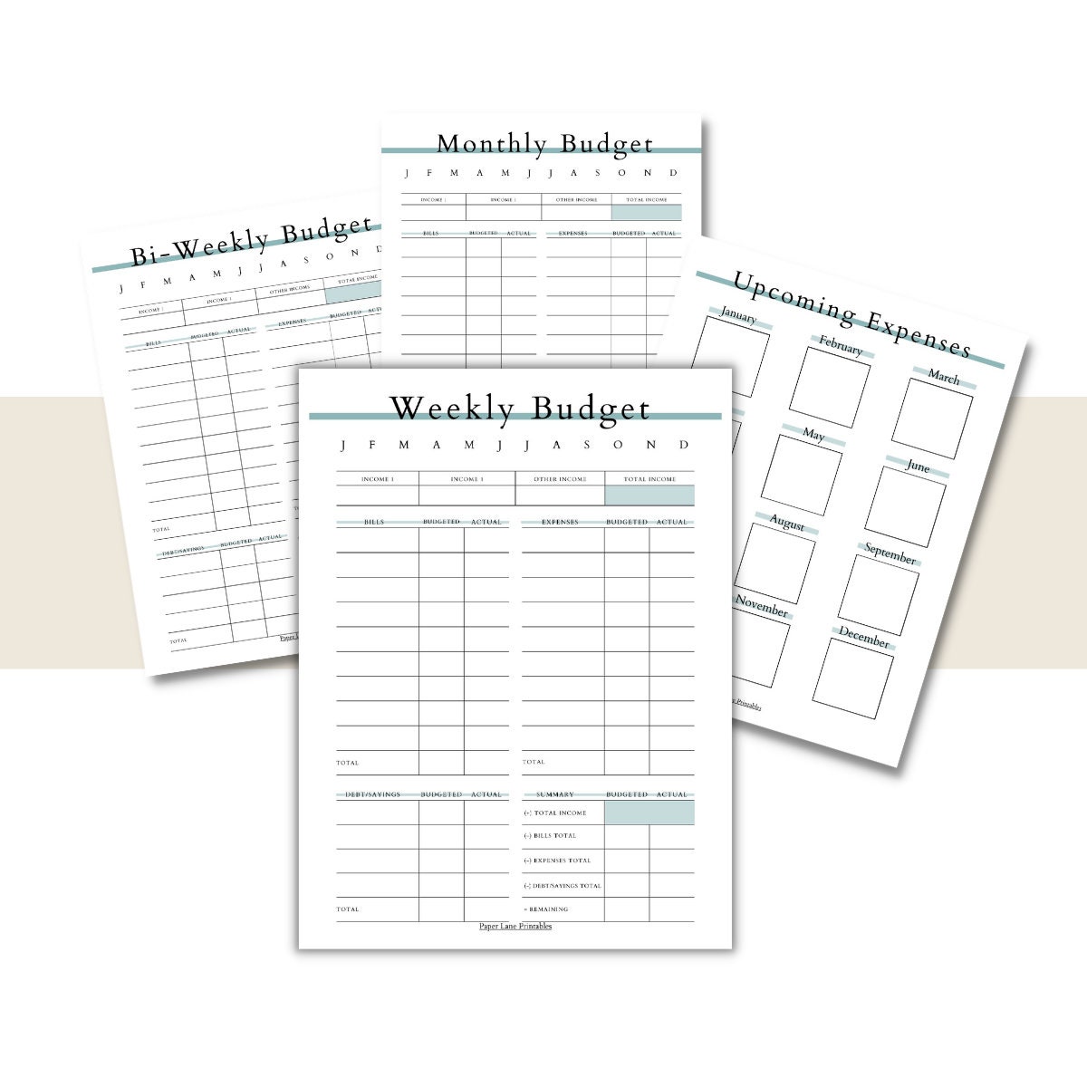 Student Budget Planner | Financial Management, Expense Tracker (digital ...
