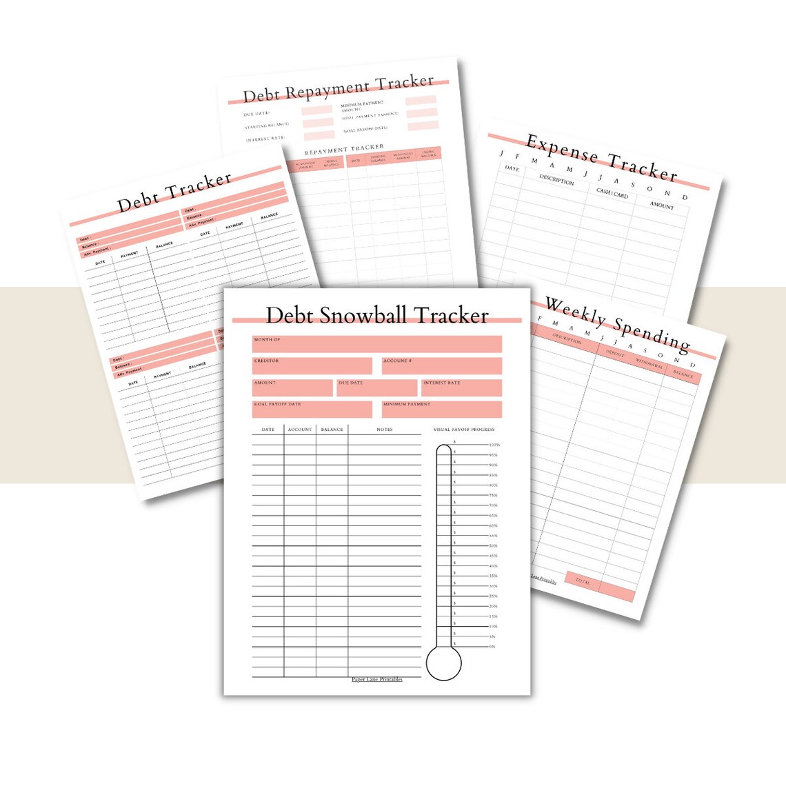 Student Budget Planner | Money Management Tool (digital PDF Download ...