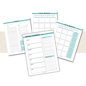 Undated Student Planner | Academic Organizer (PDF Printable) - Etsy