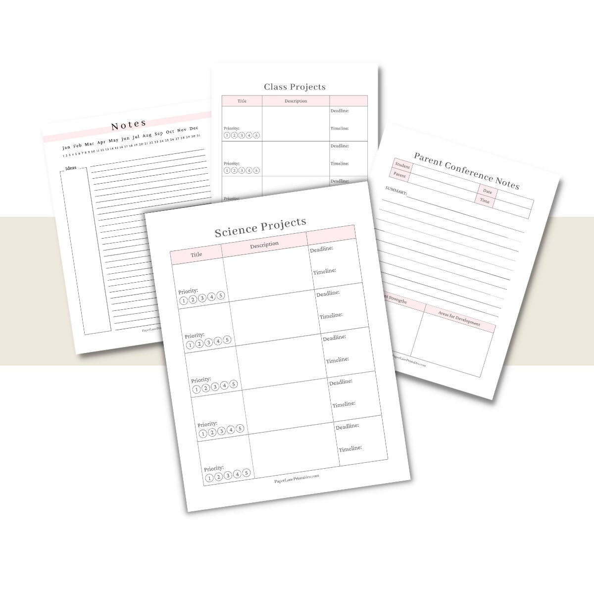 Teacher's Planner UNDATED | Printable PDF | Classroom Organization ...