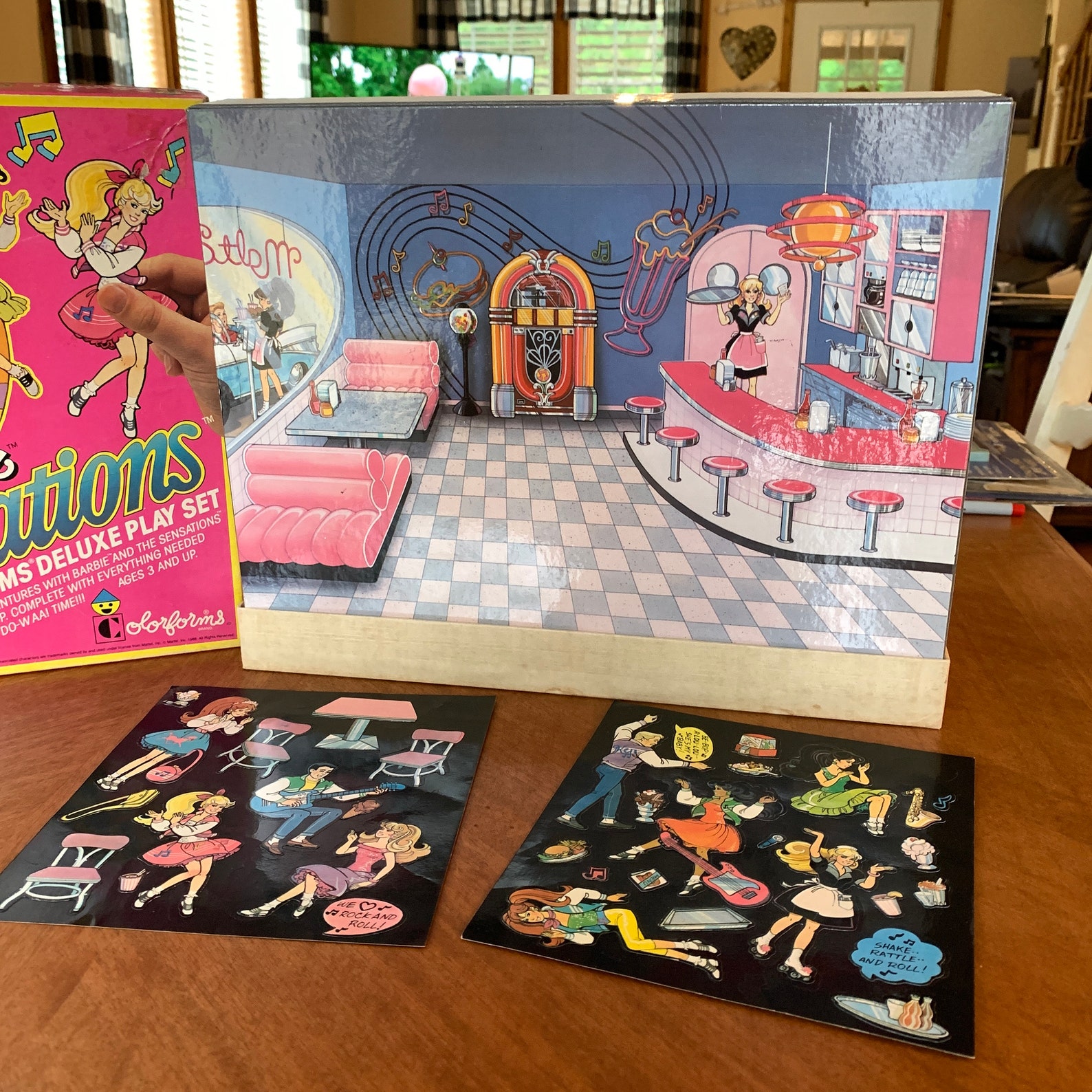 Rare Vintage Barbie Sensations Colorforms Deluxe Play Set 1988 - Etsy