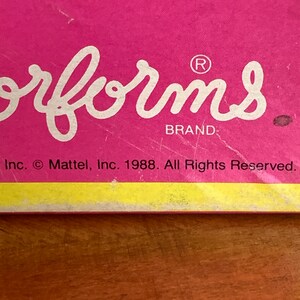 Rare Vintage Barbie Sensations Colorforms Deluxe Play Set 1988 - Etsy