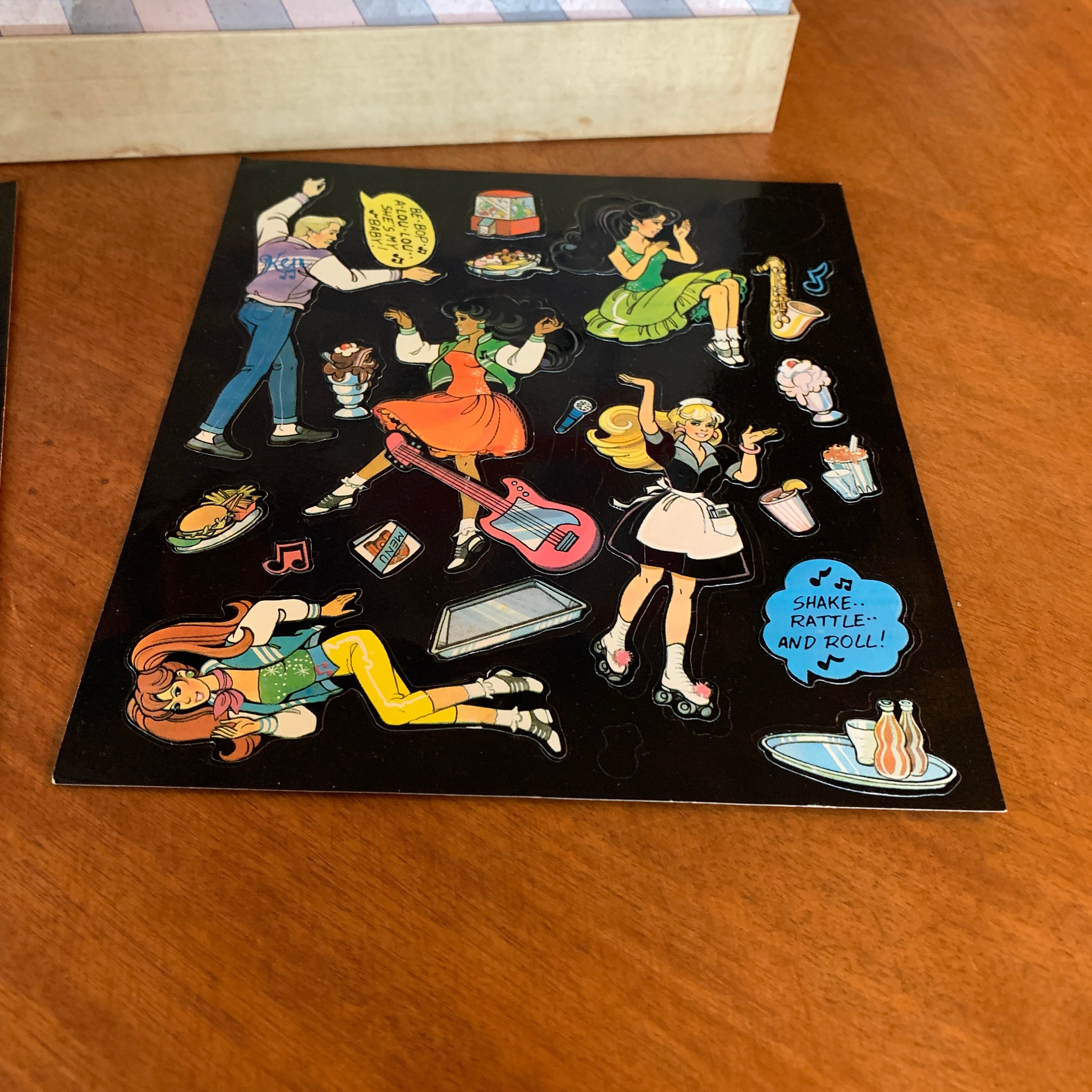 Rare Vintage Barbie Sensations Colorforms Deluxe Play Set 1988 - Etsy