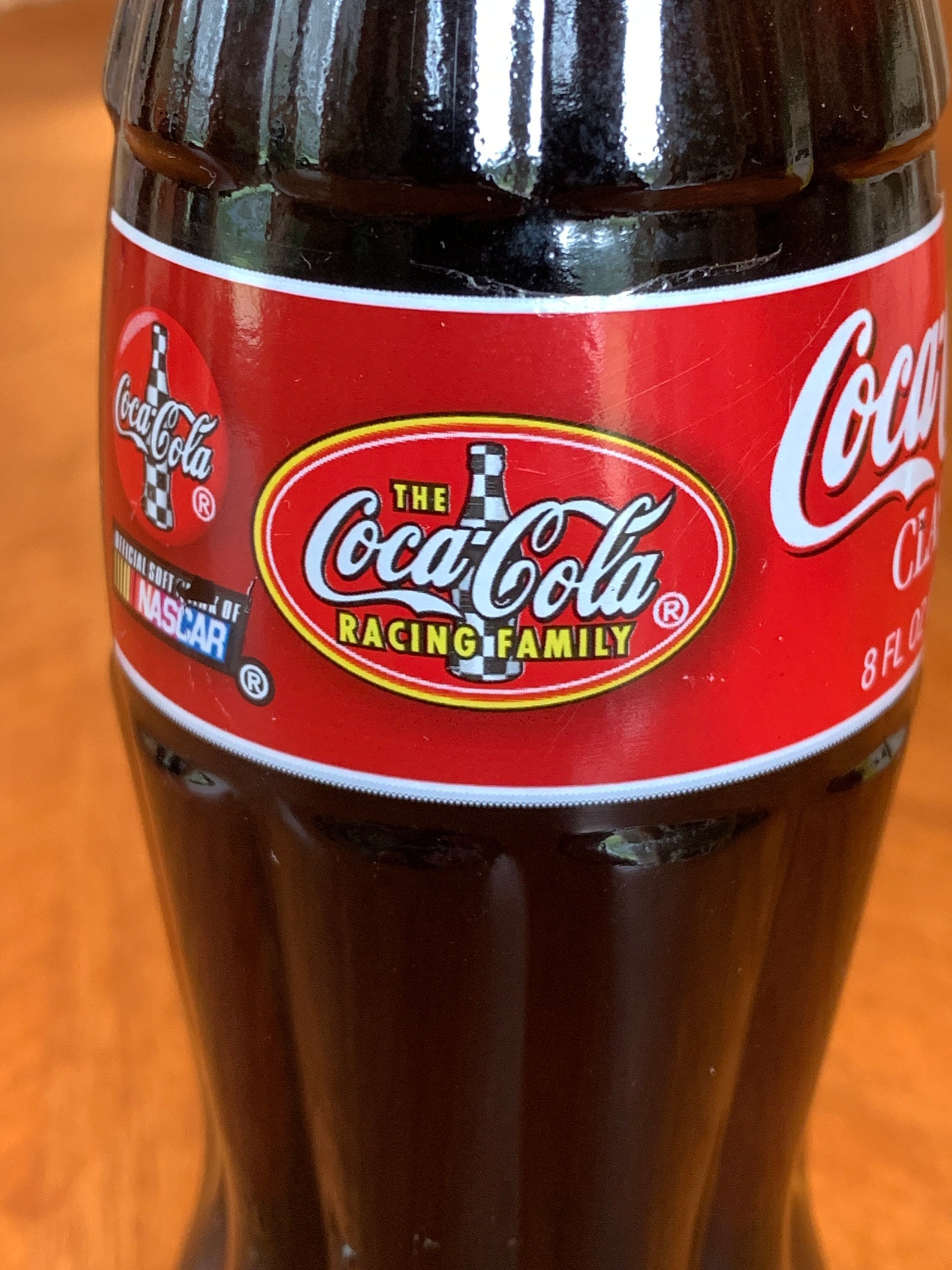The Coca Cola Racing Family Official Soft Drink of NASCAR 8 Oz Bottle ...