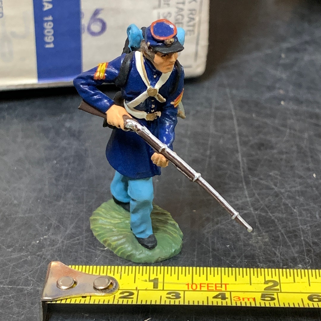 Franklin Mint Pewter Figurine,1862 Marine Corp Soldier, Battle of New ...