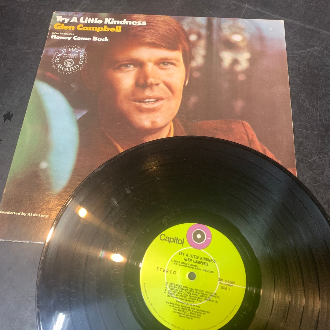 Glenn Campbell - Try a Little Kindness , 12" Vinyl LP Record - Etsy