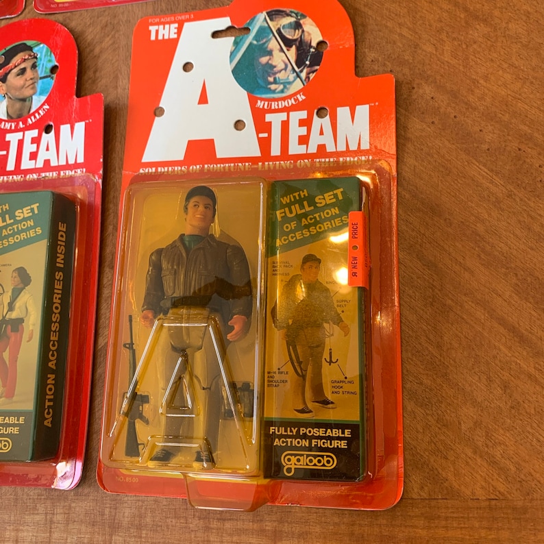 1980’s ‘a-team’ Action Figures Complete Set (5pcs), New / in Original ...