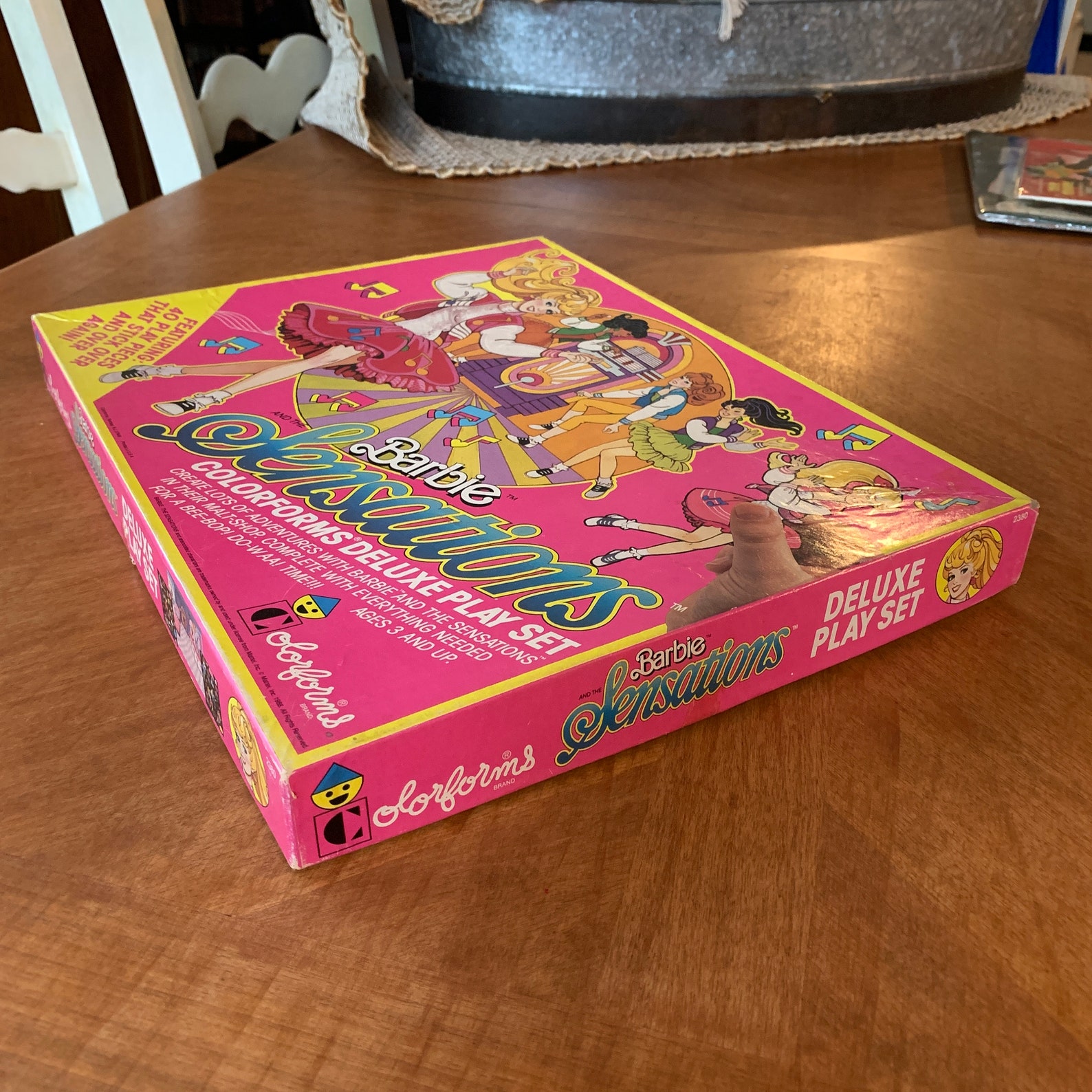 Rare Vintage Barbie Sensations Colorforms Deluxe Play Set 1988 - Etsy