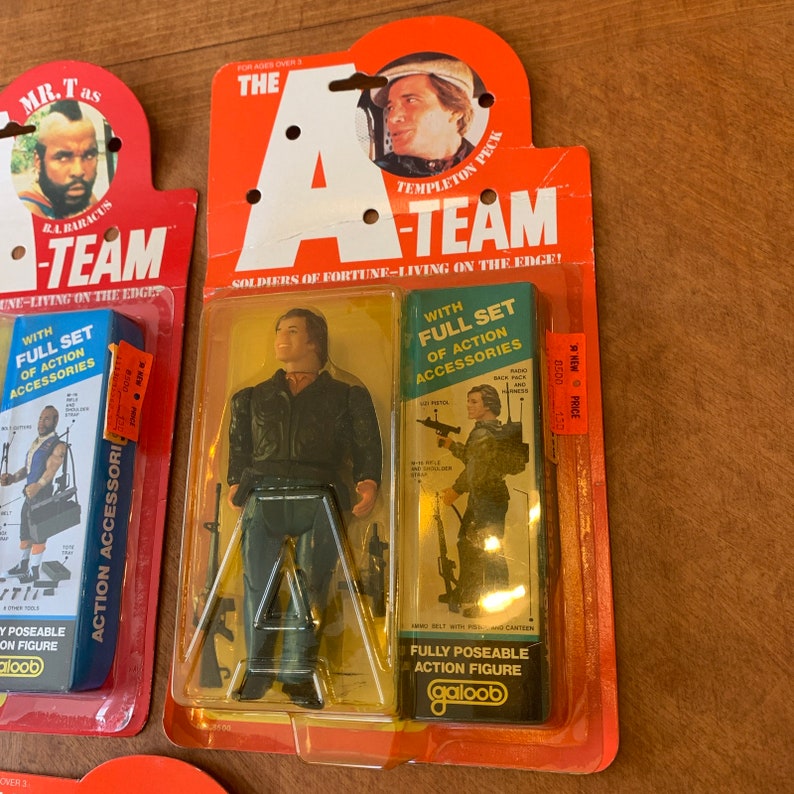 1980’s ‘a-team’ Action Figures Complete Set (5pcs), New / in Original ...