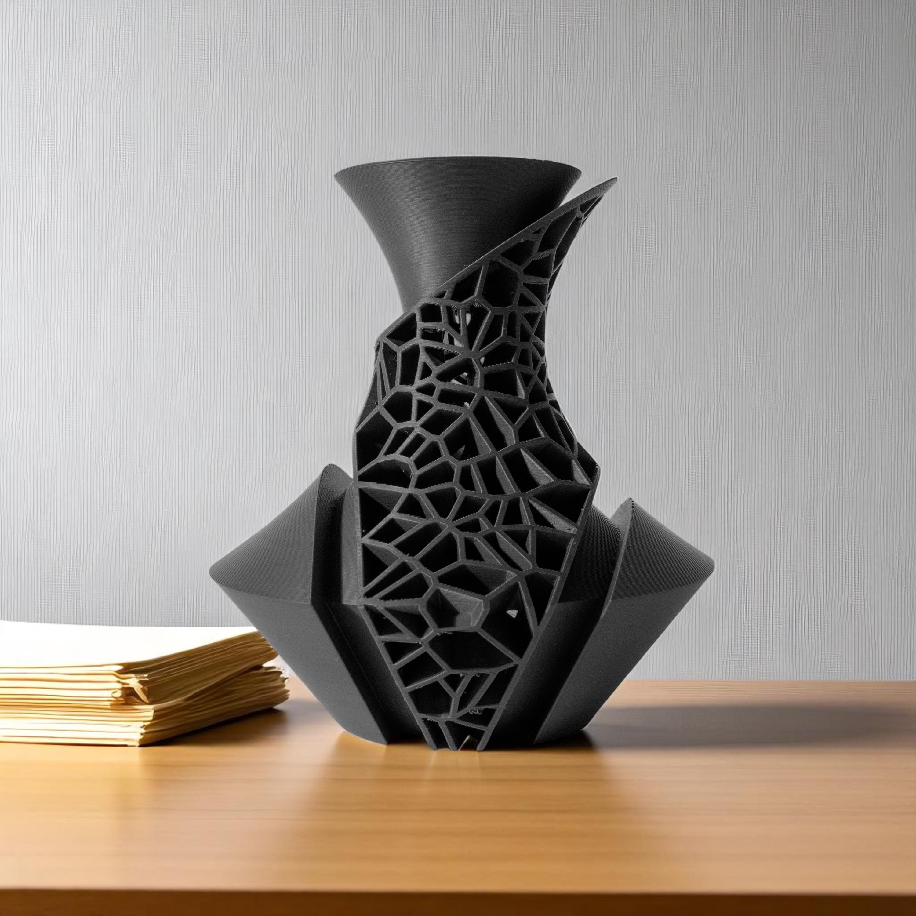 Neural Grid Vase – Modern Decor, Dried, Preserved Flowers, Succulent ...