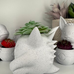 Pokémon Gengar White Marble Planter Plant Included - Etsy