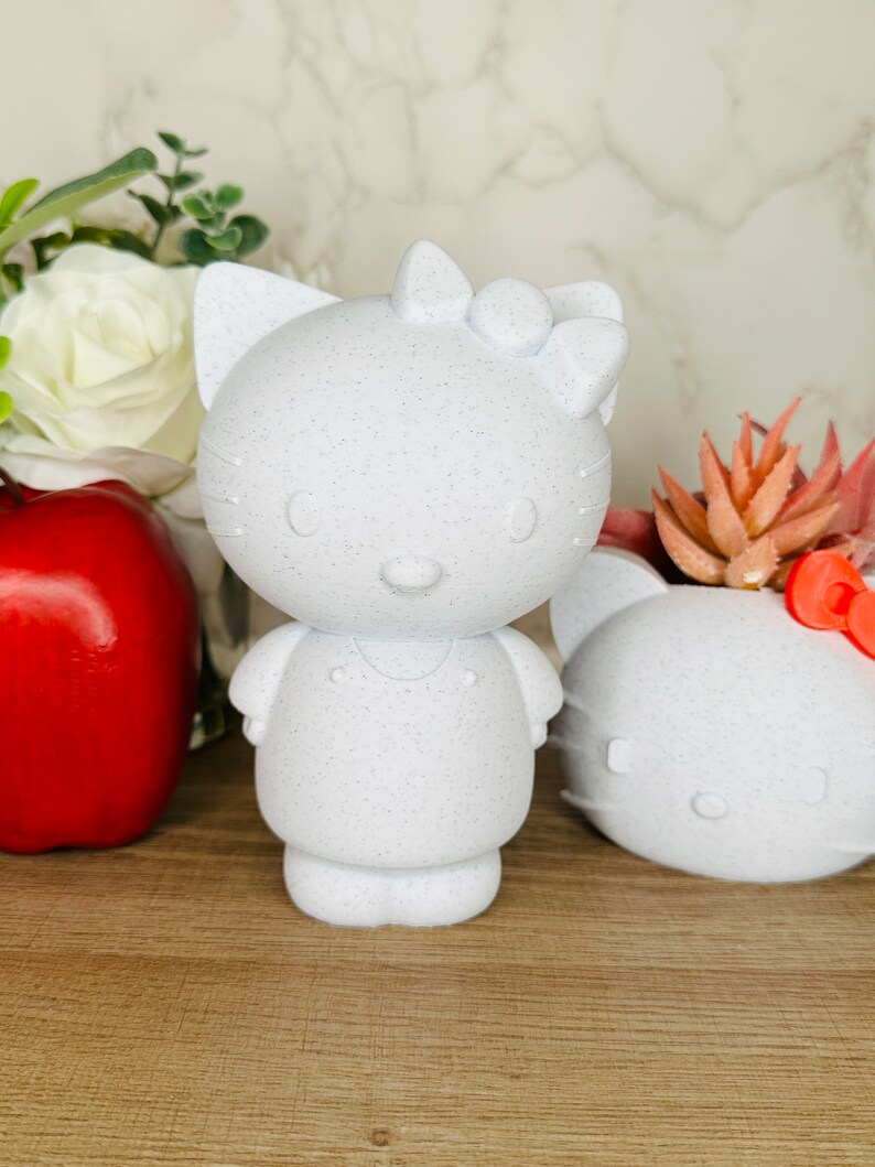 Hello Kitty Statue White Marble - Etsy