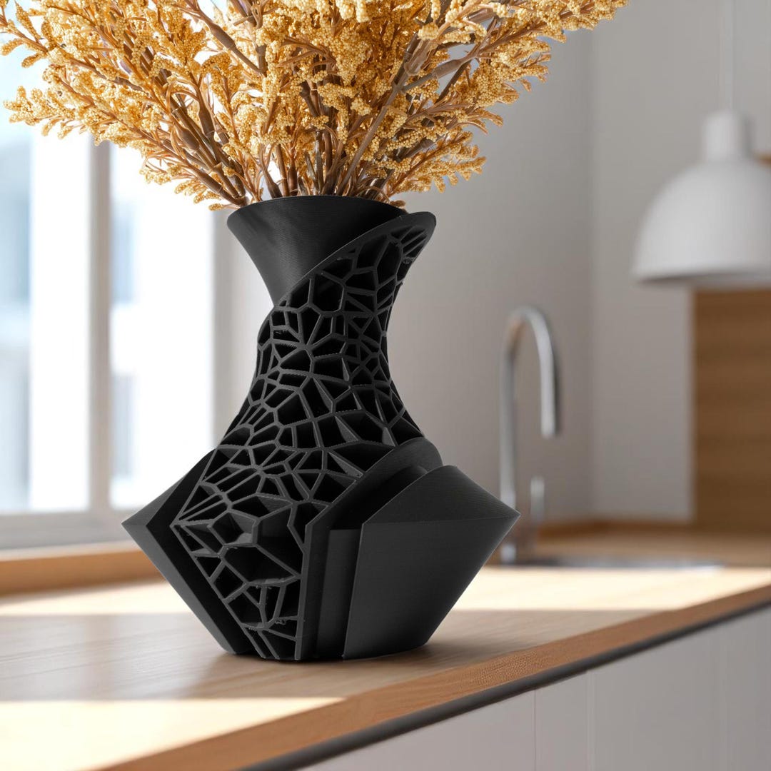 Neural Grid Vase – Modern Decor, Dried, Preserved Flowers, Succulent ...