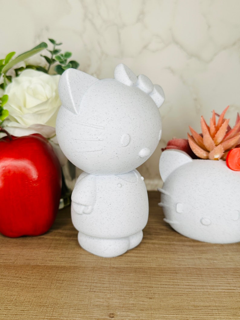 Hello Kitty Statue White Marble - Etsy