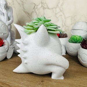 Pokémon Gengar White Marble Planter Plant Included - Etsy