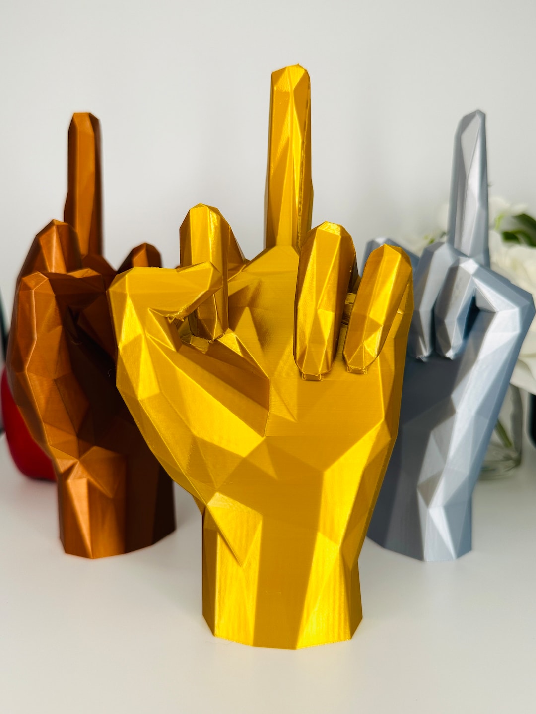 F*ck You Middle Finger | Full Sized | Low Poly Style - Etsy
