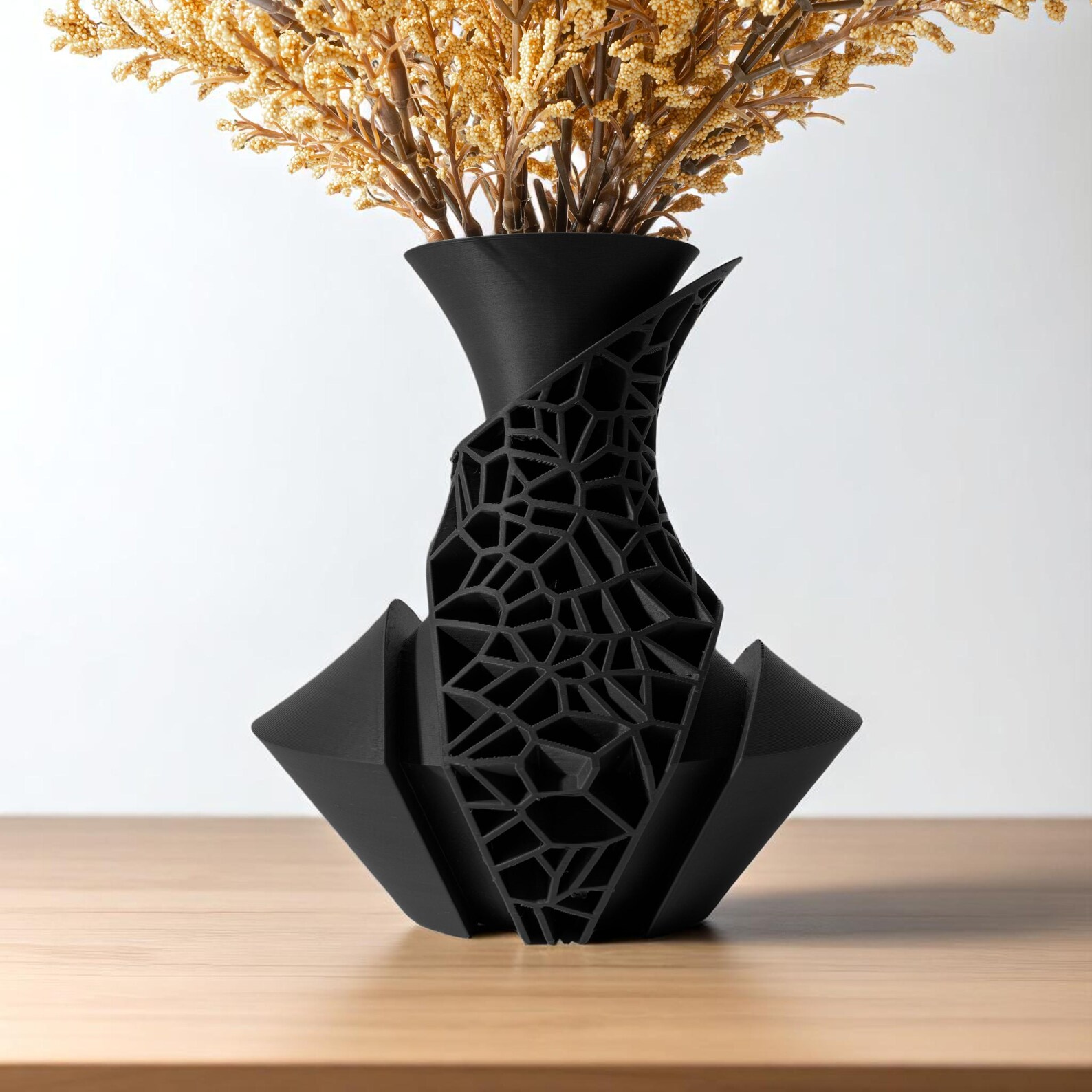 Neural Grid Vase – Modern Decor, Dried, Preserved Flowers, Succulent ...