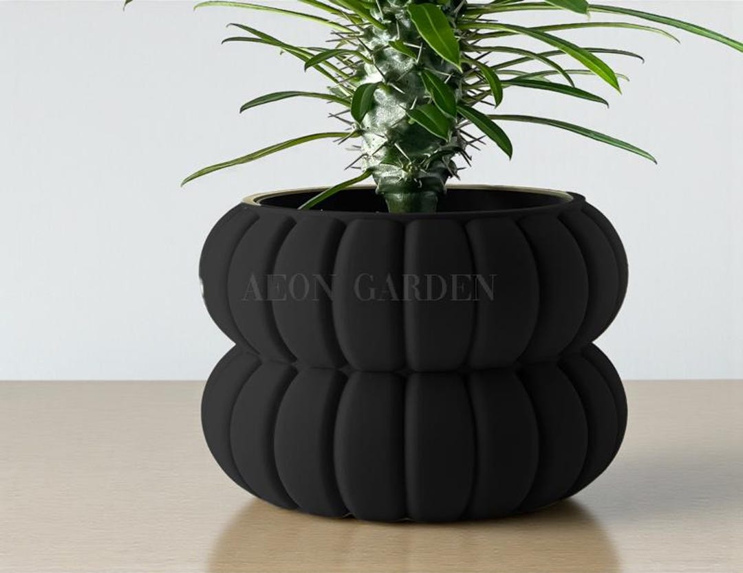 Puff Loop Modern Planter, Decorative Flowerpot, Indoor, Outdoor ...