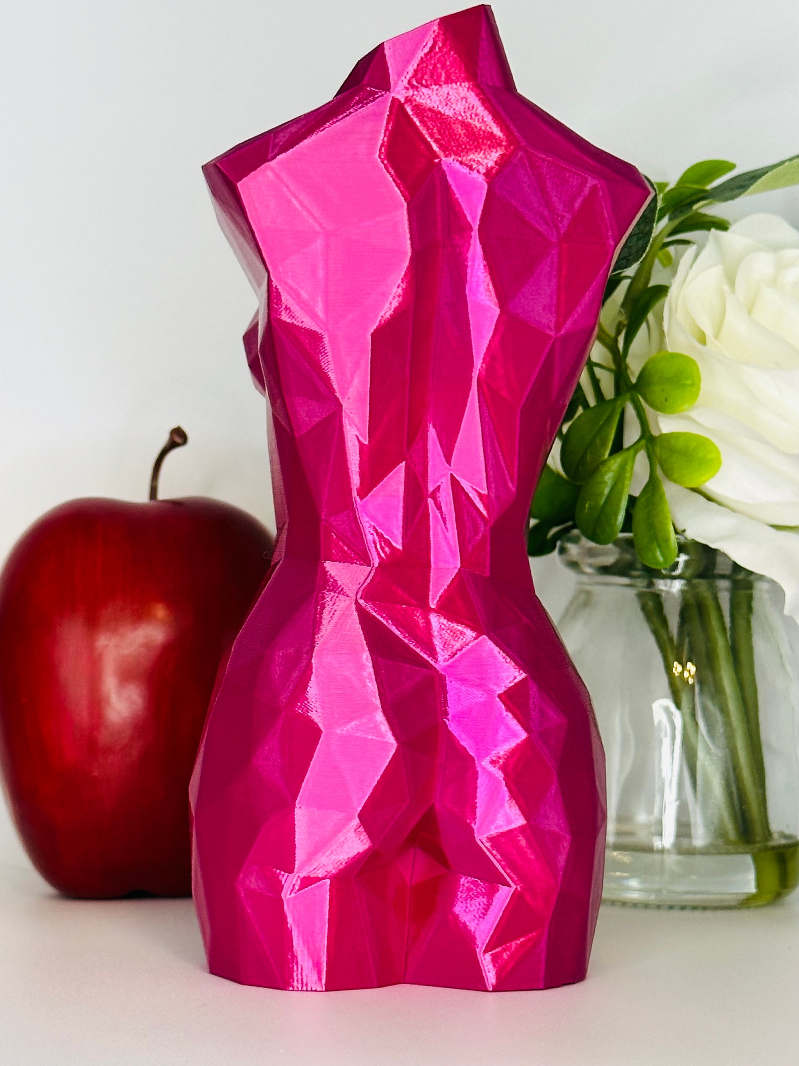 Luxe Female Torso Statue Figure Low Poly Style Dazzling - Etsy