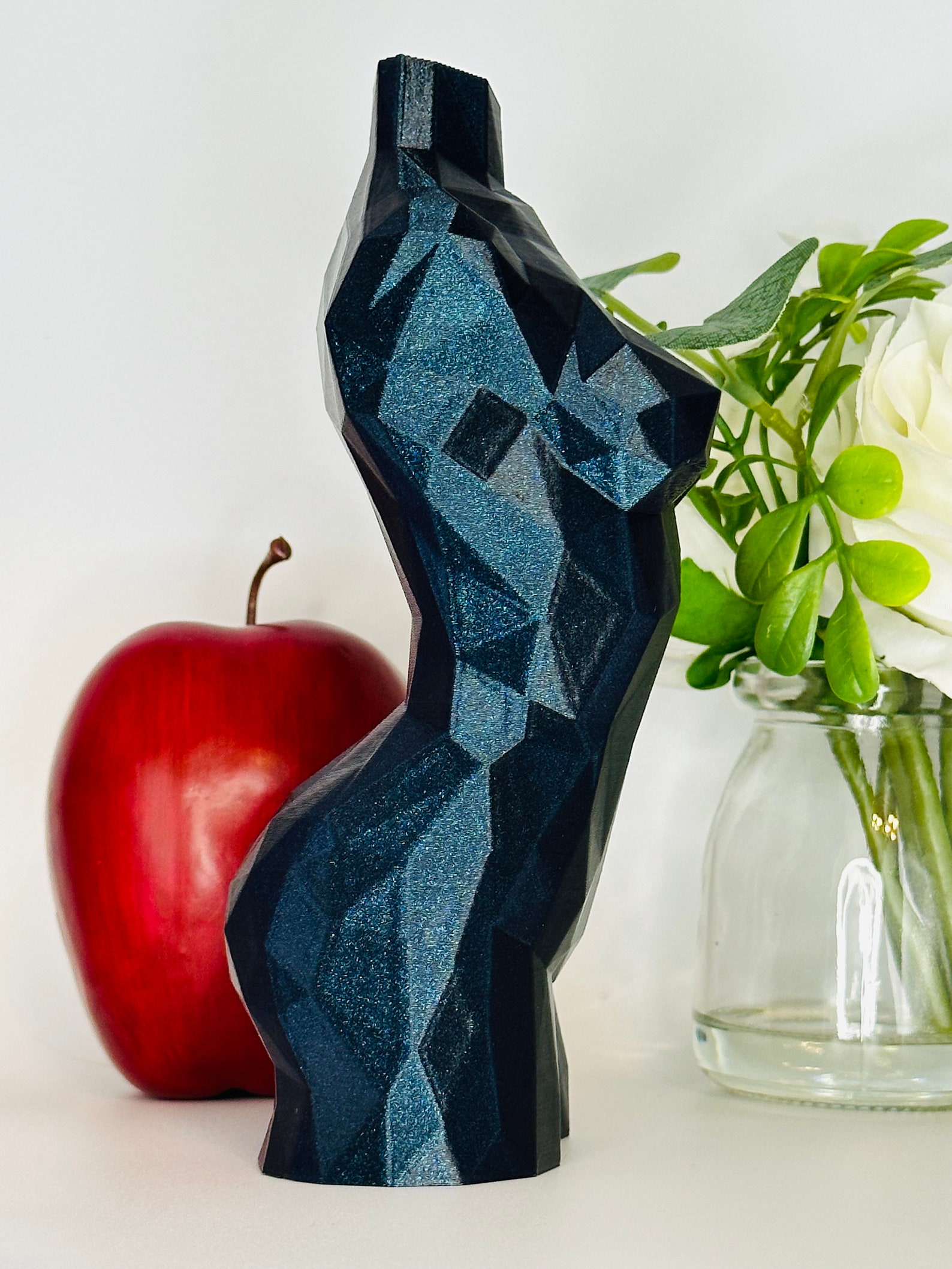 Luxe Female Torso Statue Figure Low Poly Style Dazzling - Etsy