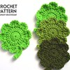 CROCHET PATTERN - Succulent Plant Pot Coaster Crochet Pattern Flower ...
