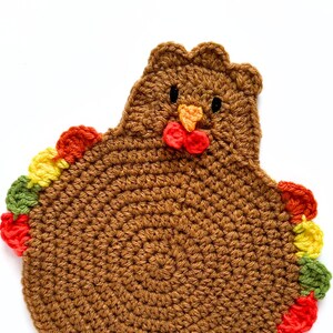 CROCHET PATTERN - Turkey Pot Holder Fall Crochet Pattern PDF ...