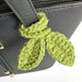 CROCHET PATTERN - Sprout Headphone Accessory Easy Leaf Plant Bookmark ...