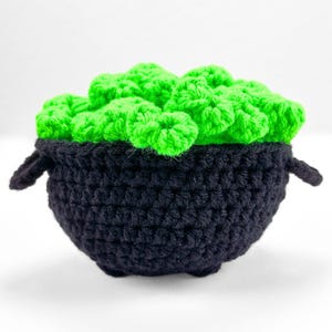CROCHET PATTERN - Easy Bubbling Cauldron Coaster Set Halloween Crochet ...