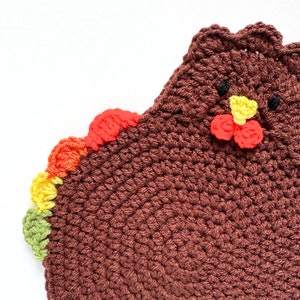 CROCHET PATTERN - Turkey Pot Holder Fall Crochet Pattern PDF ...