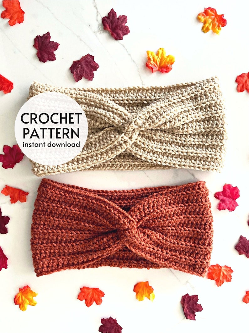 Crochet Pattern Easy Knit Look Twisted Earwarmer Crochet Etsy