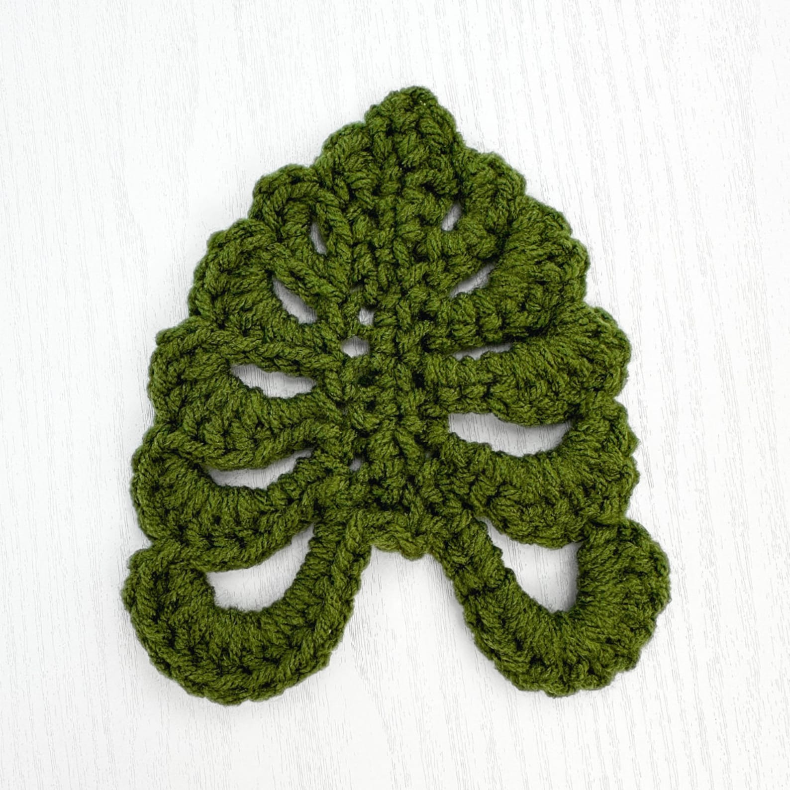 CROCHET PATTERN Monstera Leaf Coaster Set Crochet Pattern Plant ...