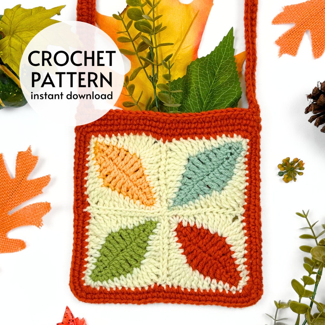 CROCHET PATTERN - Fall Forager Crochet Bag Pattern Crossbody Shoulder ...