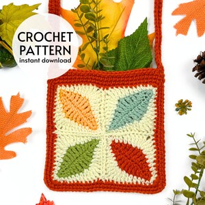 CROCHET PATTERN - Fall Forager Crochet Bag Pattern Crossbody Shoulder ...