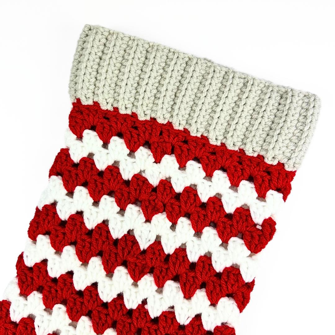 CROCHET PATTERN - Granny Stripe Stocking Crochet Pattern Easy Crochet ...