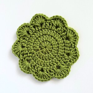 CROCHET PATTERN Succulent Plant Pot Coaster Crochet Pattern Flower Leaf ...