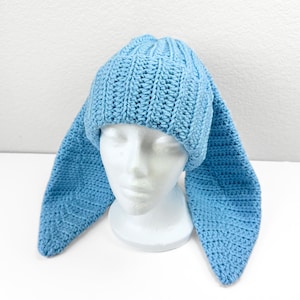 CROCHET PATTERN Bunny Ear Beanie Hat Crochet Pattern Easy Rabbit Ear Beanie Pattern Cute Crochet ...