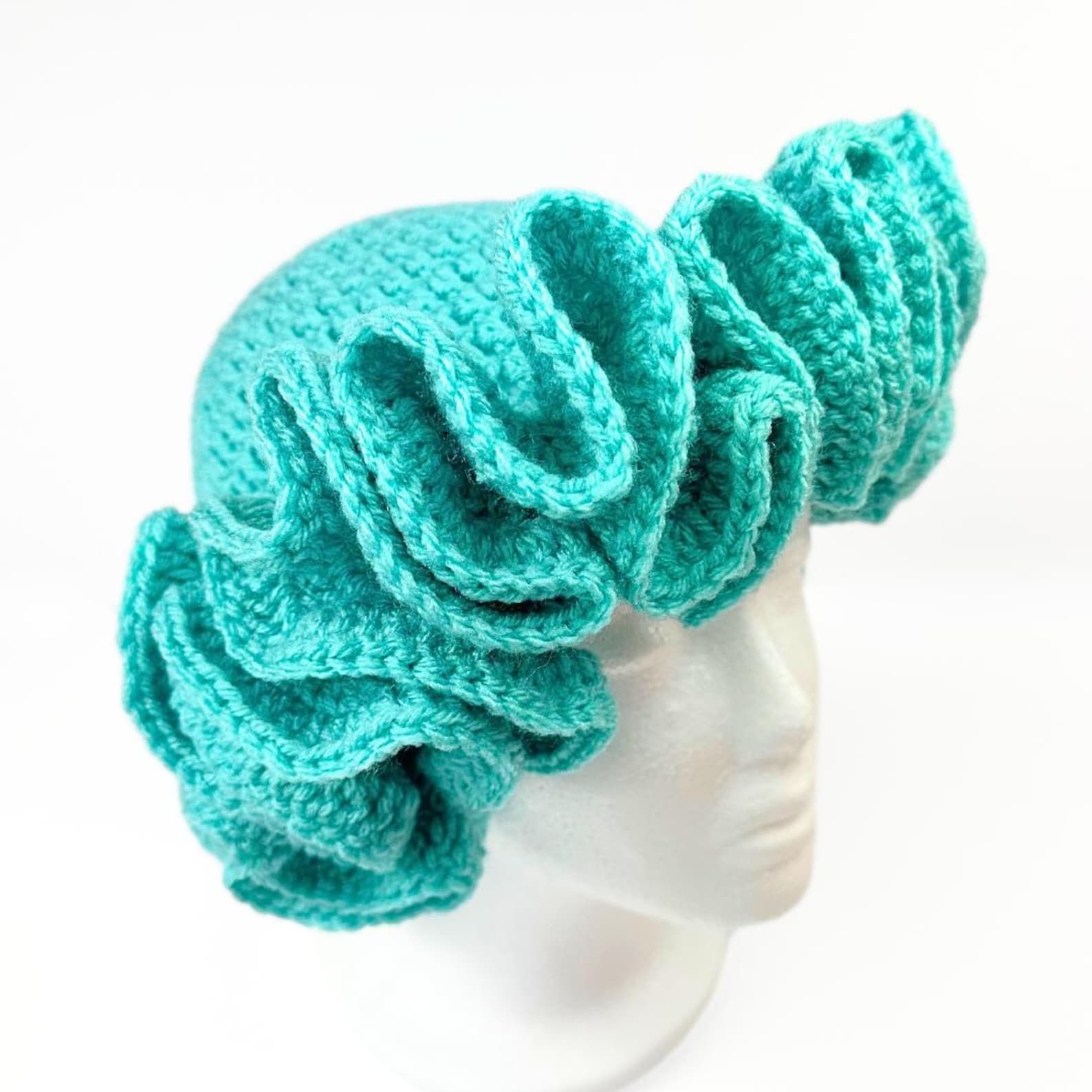 CROCHET PATTERN Easy Ruffle Hat Pattern Summer Crochet Hat Women's ...