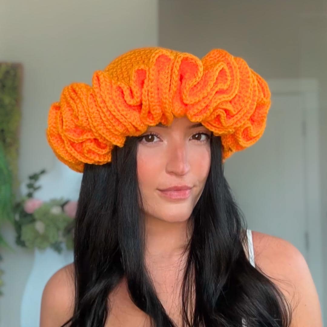 CROCHET PATTERN Easy Ruffle Hat Pattern Summer Crochet Hat Women's ...