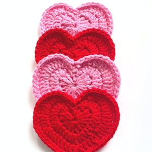 CROCHET PATTERN Easy Heart Coaster Crochet Pattern - Etsy