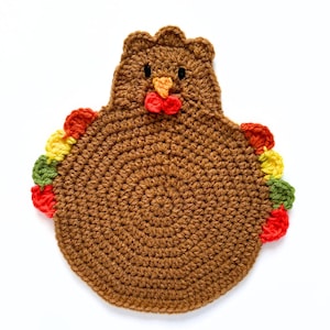 CROCHET PATTERN - Turkey Pot Holder Fall Crochet Pattern PDF ...