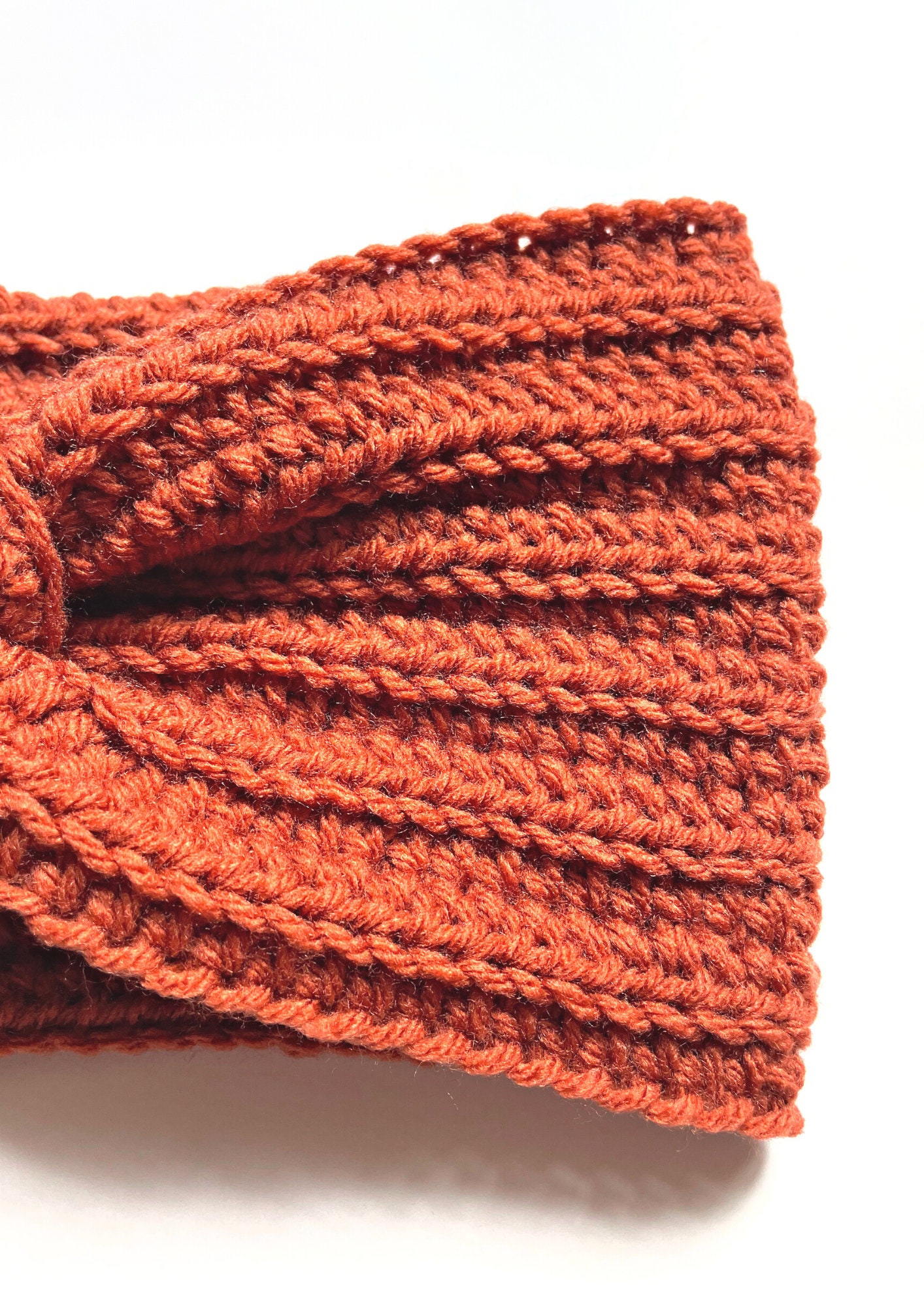 CROCHET PATTERN Easy Knit Look Twisted Earwarmer Crochet - Etsy