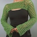 CROCHET PATTERN Easy Mesh Shrug Top Pattern Crochet Sweater Long Sleeve ...