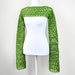 CROCHET PATTERN Easy Mesh Shrug Top Pattern Crochet Sweater Long Sleeve ...