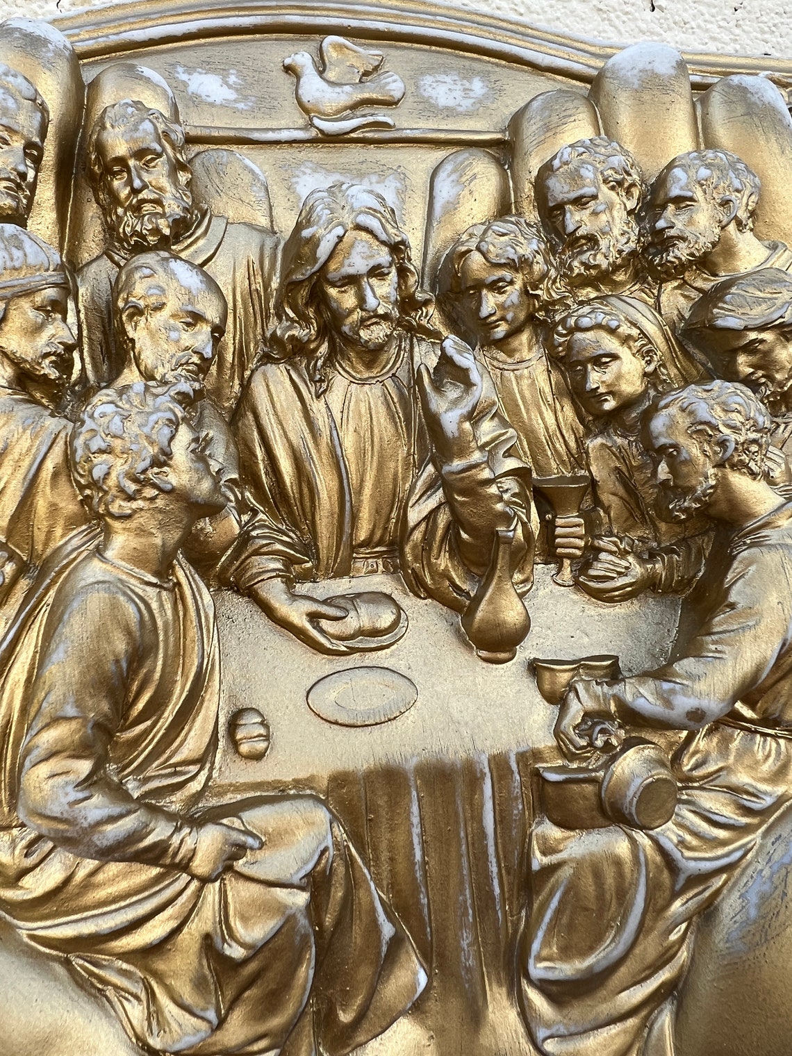 The Last Supper Marble Wall Decor Sculpture 9in 23cm - Etsy