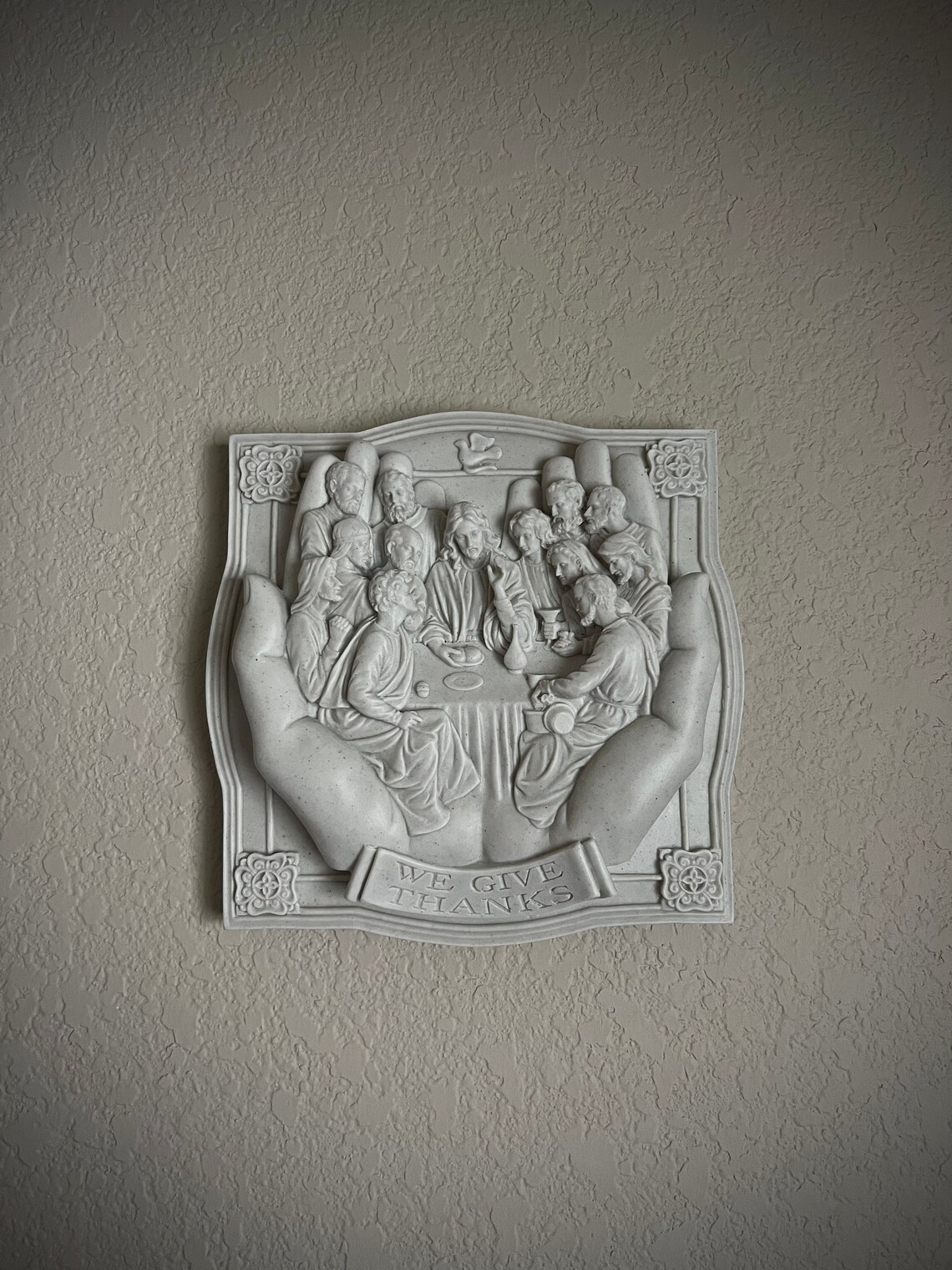 The Last Supper Marble Wall Decor Sculpture 9in 23cm - Etsy